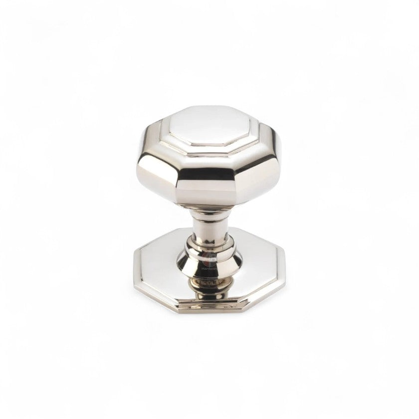 70mm Octagonal Centre Door Pull – Polished Nickel | AB Hardware – ABHardware