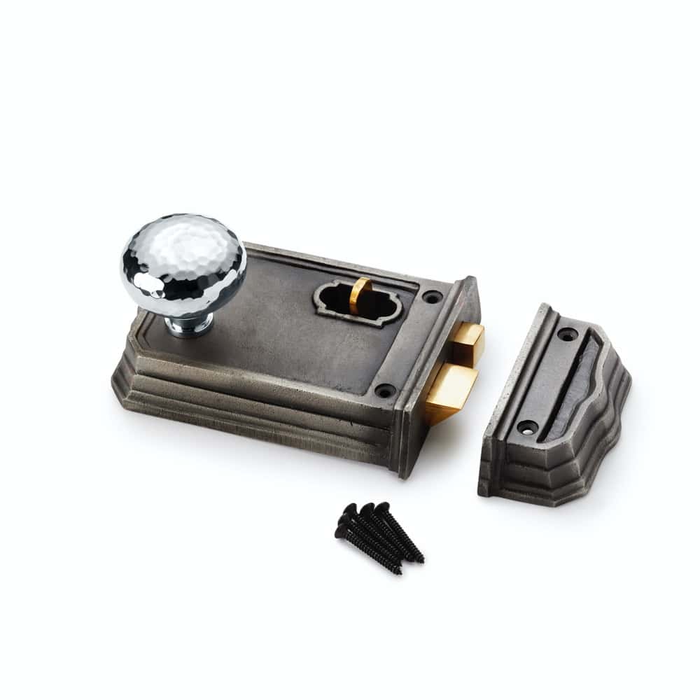 Large Victorian Gothic Rim Lock And Door Knob – ABHardware