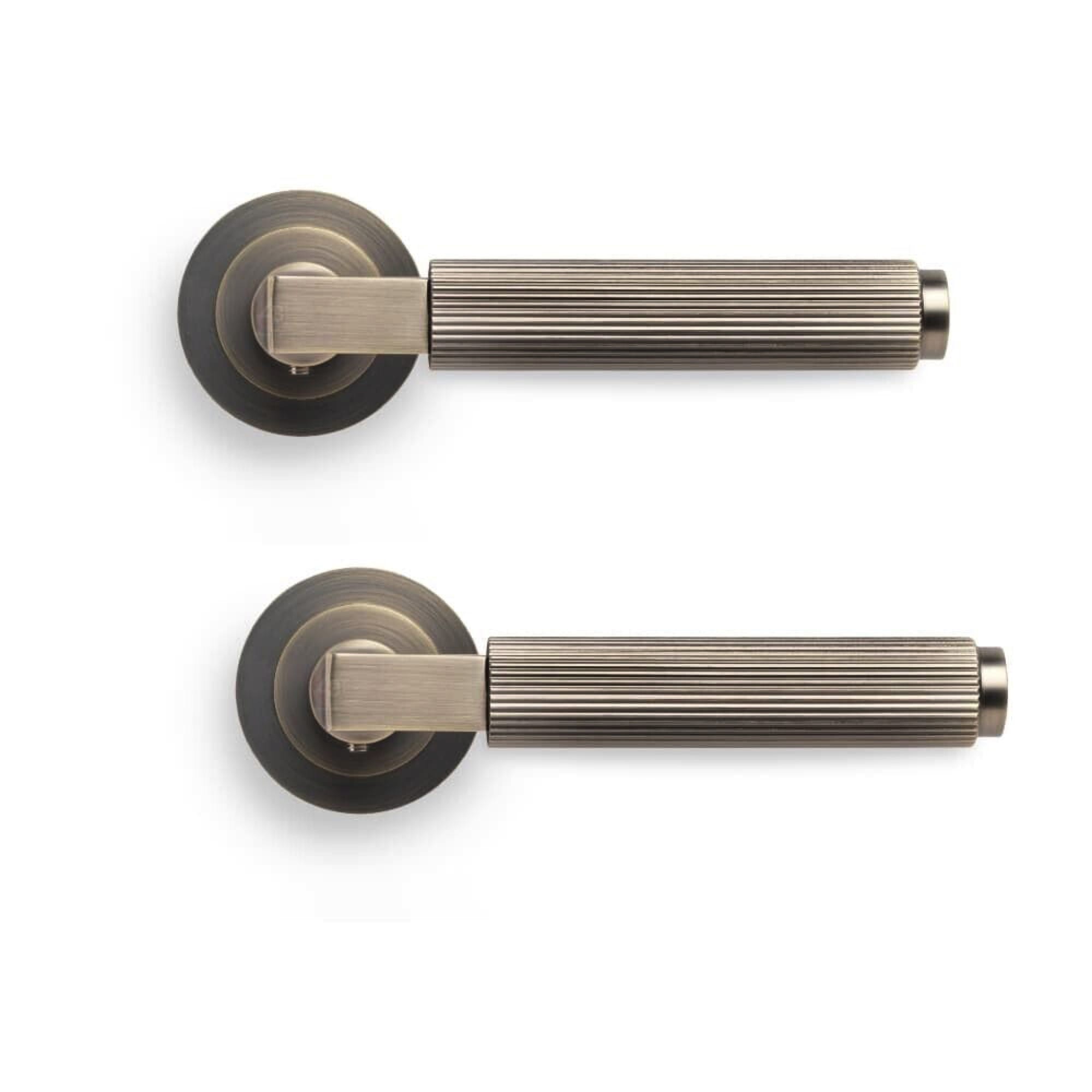 Reeded Lever Door Handles – Solid Brass Timeless Designs – ABHardware
