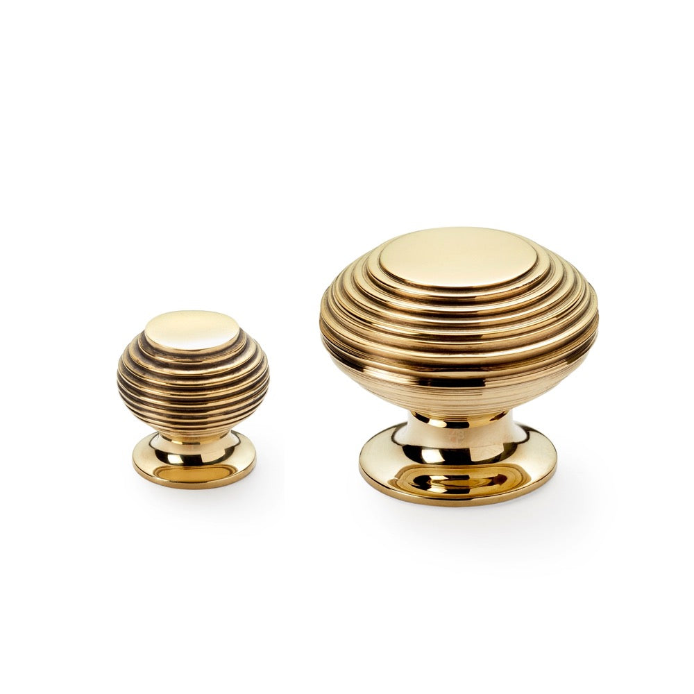 Large Aged Brass Beehive Cupboard Knob | AB Hardware – ABHardware