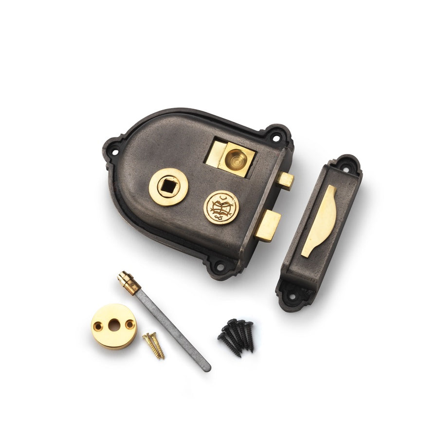 Cast Iron Cromwell Rim Lock | AB Hardware – ABHardware