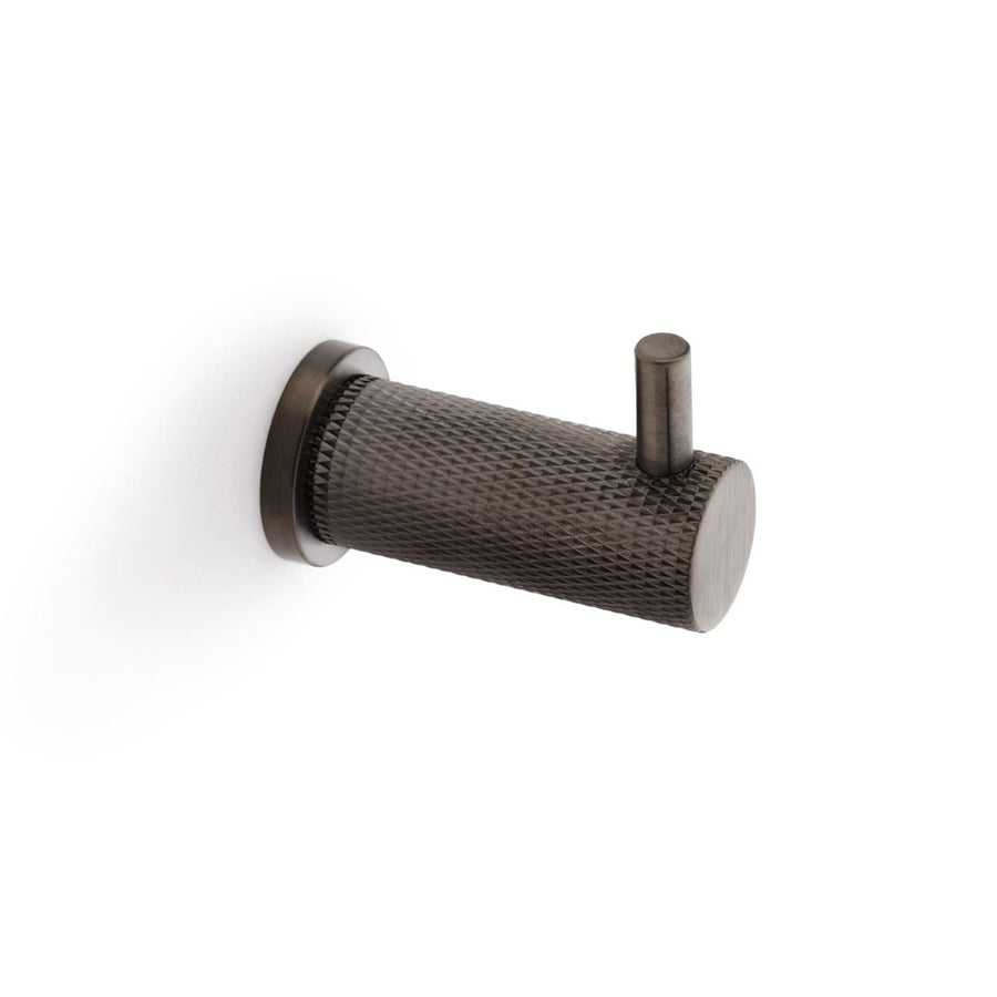 Dark Bronze Knurled Coat Hook | AB Hardware – ABHardware