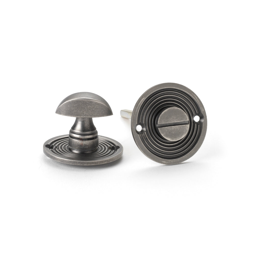 Pewter Beehive Thumb Turn – Solid Brass Reeded Design – ABHardware