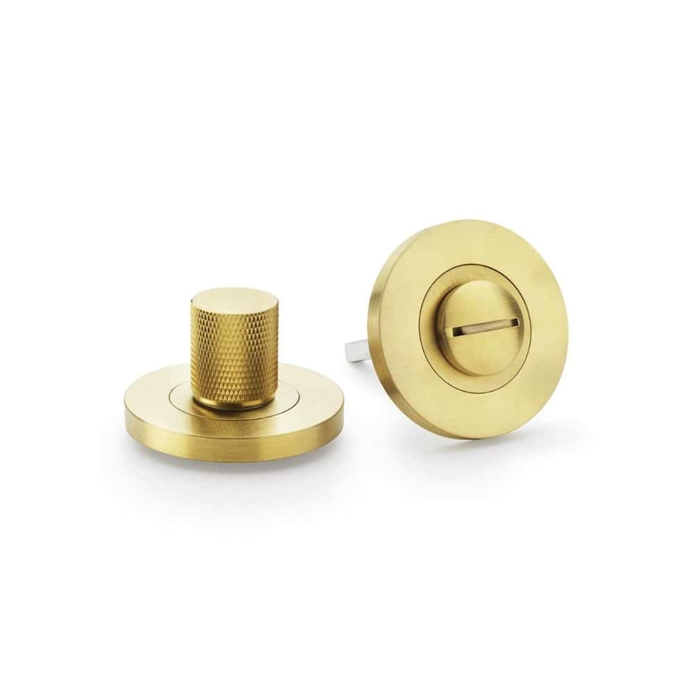 Solid Brass Knurled Thumb Turn – Satin Brass Finish – ABHardware