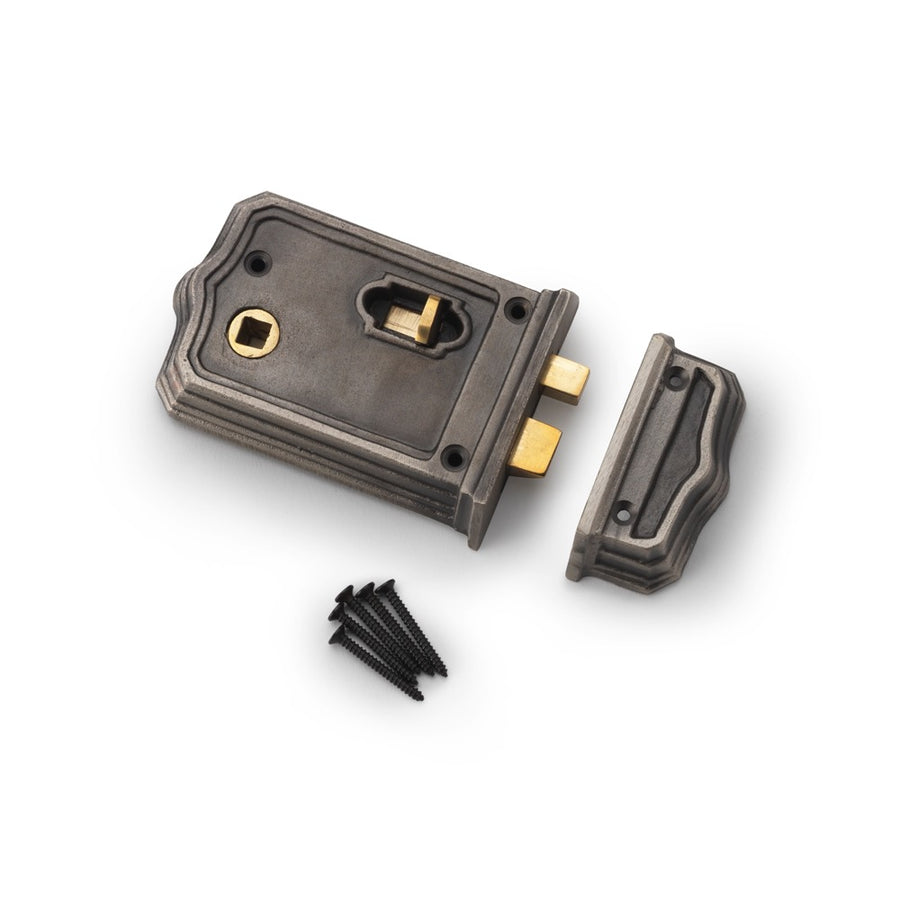 Small Victorian Gothic Rim Lock | AB Hardware – ABHardware