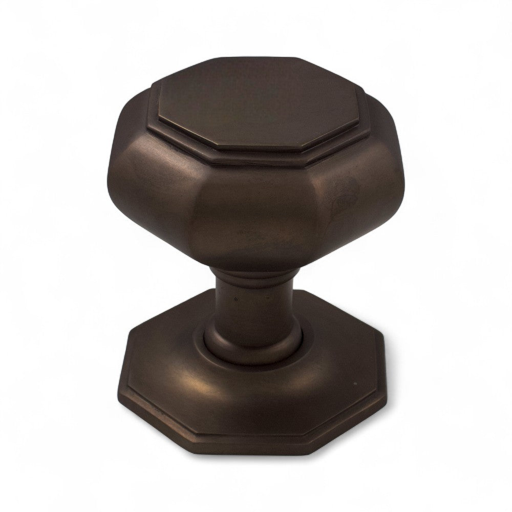 Very Large Matt Antique Octagonal Centre Door Knob | AB Hardware ...