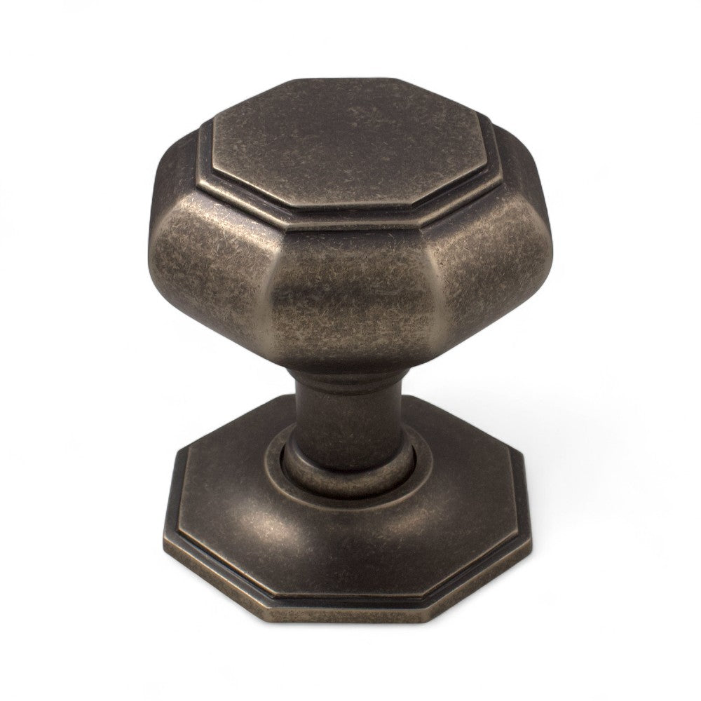 Very Large Pewter Octagonal Centre Door Knob | AB Hardware – ABHardware