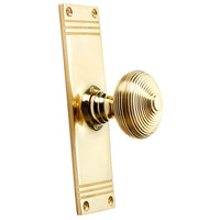 Polished Brass Beehive Door Knob | AB Hardware – ABHardware