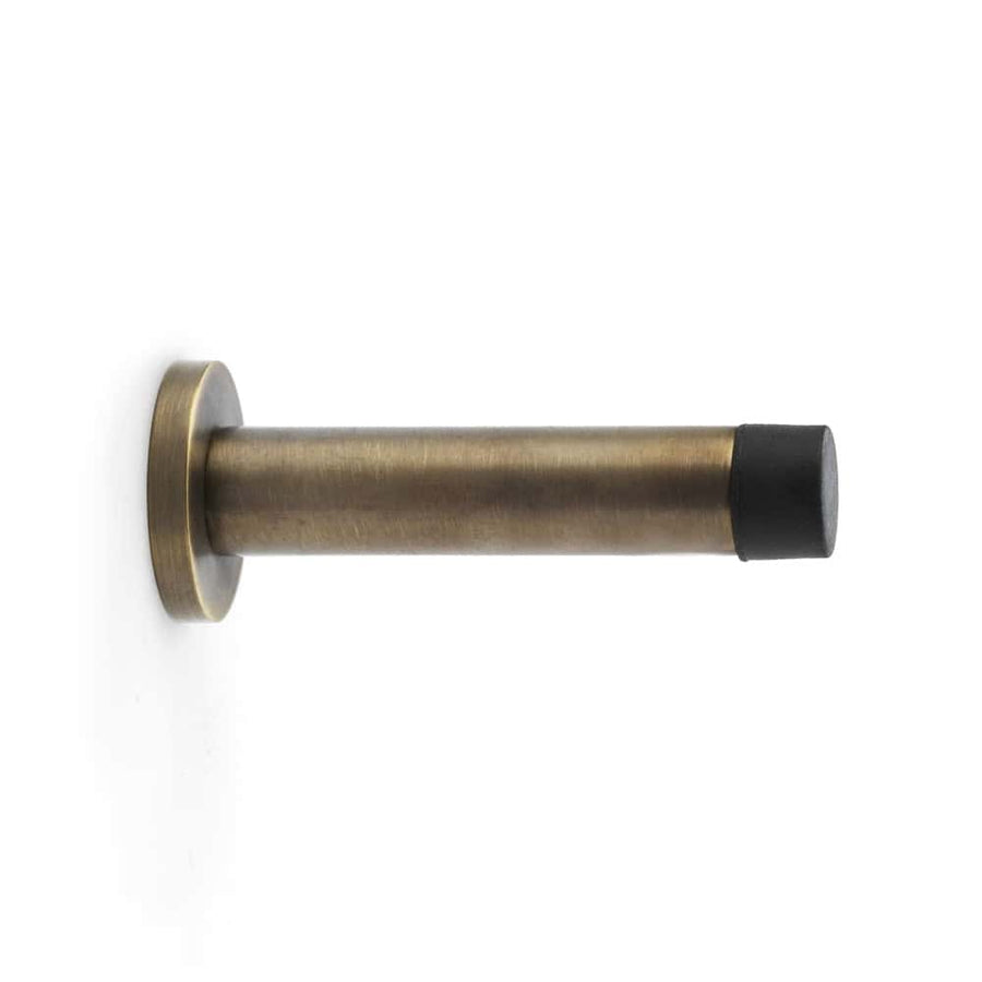Solid Brass Cylinder Door Stop - Antique Brass – ABHardware