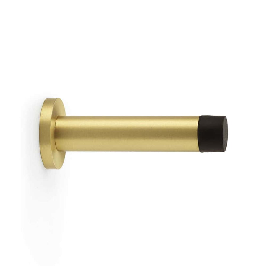 Solid Brass Cylinder Door Stop - Satin Brass – ABHardware